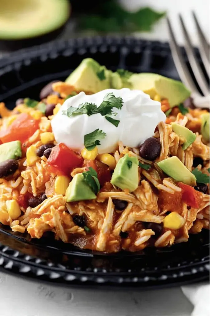 Easy Chicken Burrito Casserole Recipe