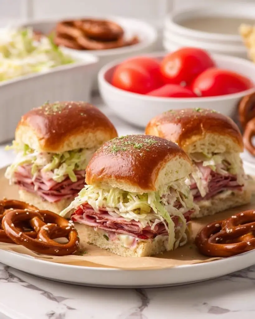 Grinder Sliders with Slaw Topping: Irresistible Party Bites