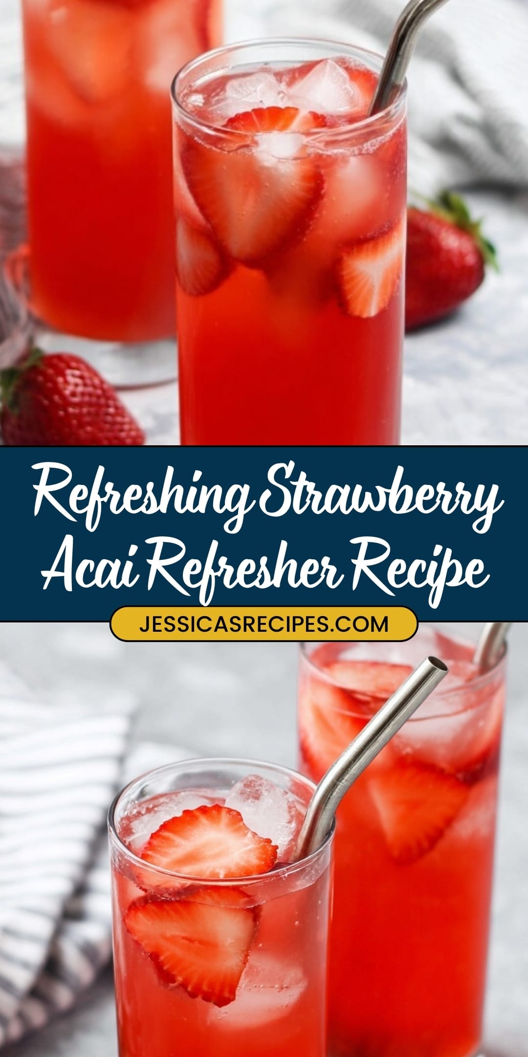 Strawberry Acai Refresher: Refreshing & Easy Fruit Drink