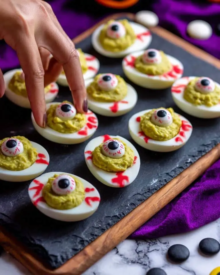 Eyeball Deviled Eggs: Fun & Spooky Halloween Snacks