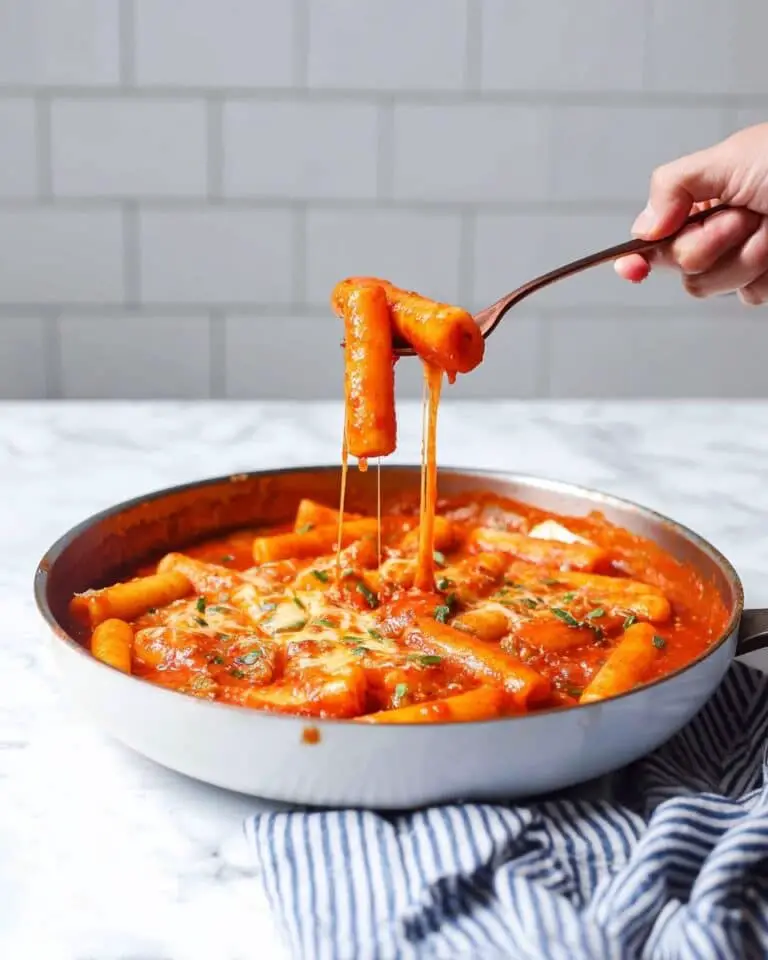 Cheese Tteokbokki: Irresistibly Spicy & Cheesy Korean Snack