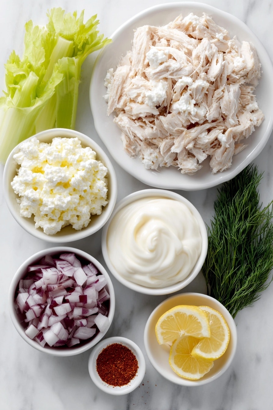 Creamy Cottage Cheese Chicken Salad – Healthy & Delicious