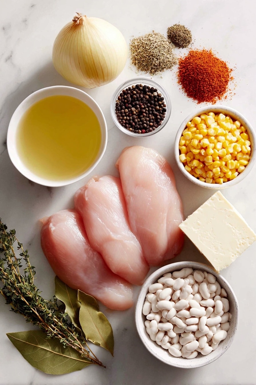 Creamy Crockpot White Chicken Chili | Easy & Flavorful