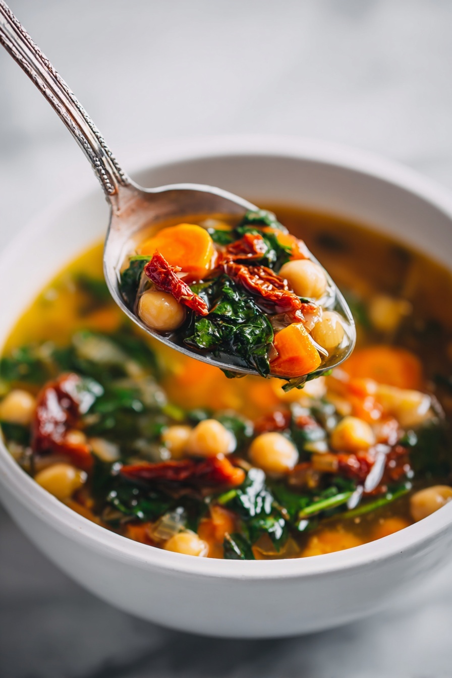 Moroccan Chickpea Soup - Cozy, Flavorful & Easy to Make