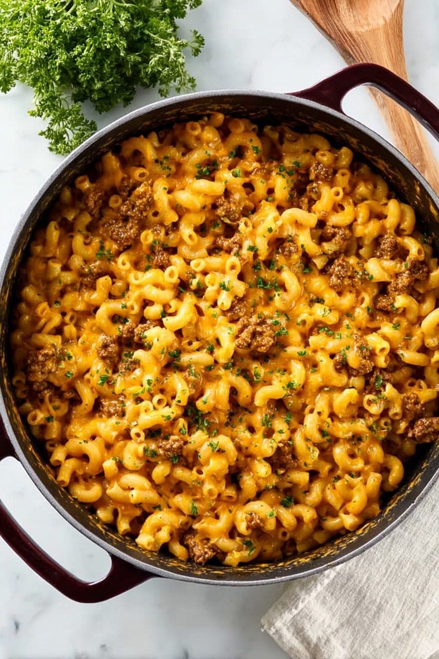 One-Pot Cheeseburger Pasta: Quick & Cheesy Weeknight Favorite