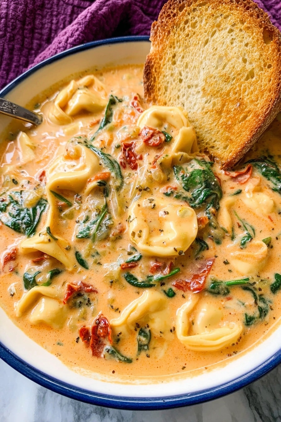 Creamy Tuscan Chicken Soup - Cozy and Rich