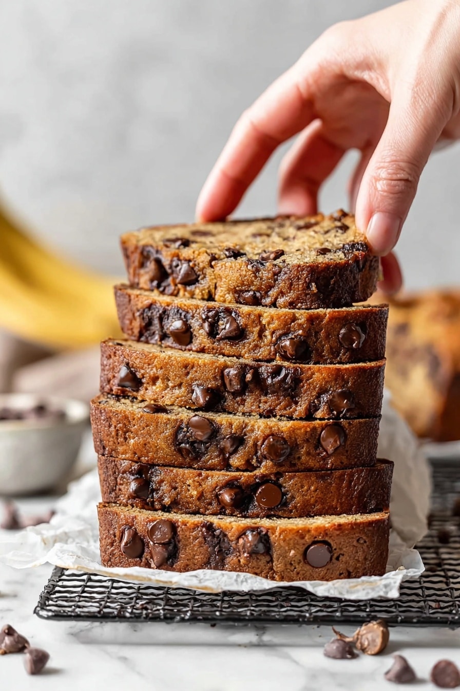 Moist Banana Chocolate Chip Bread: Irresistibly Tender & Delicious