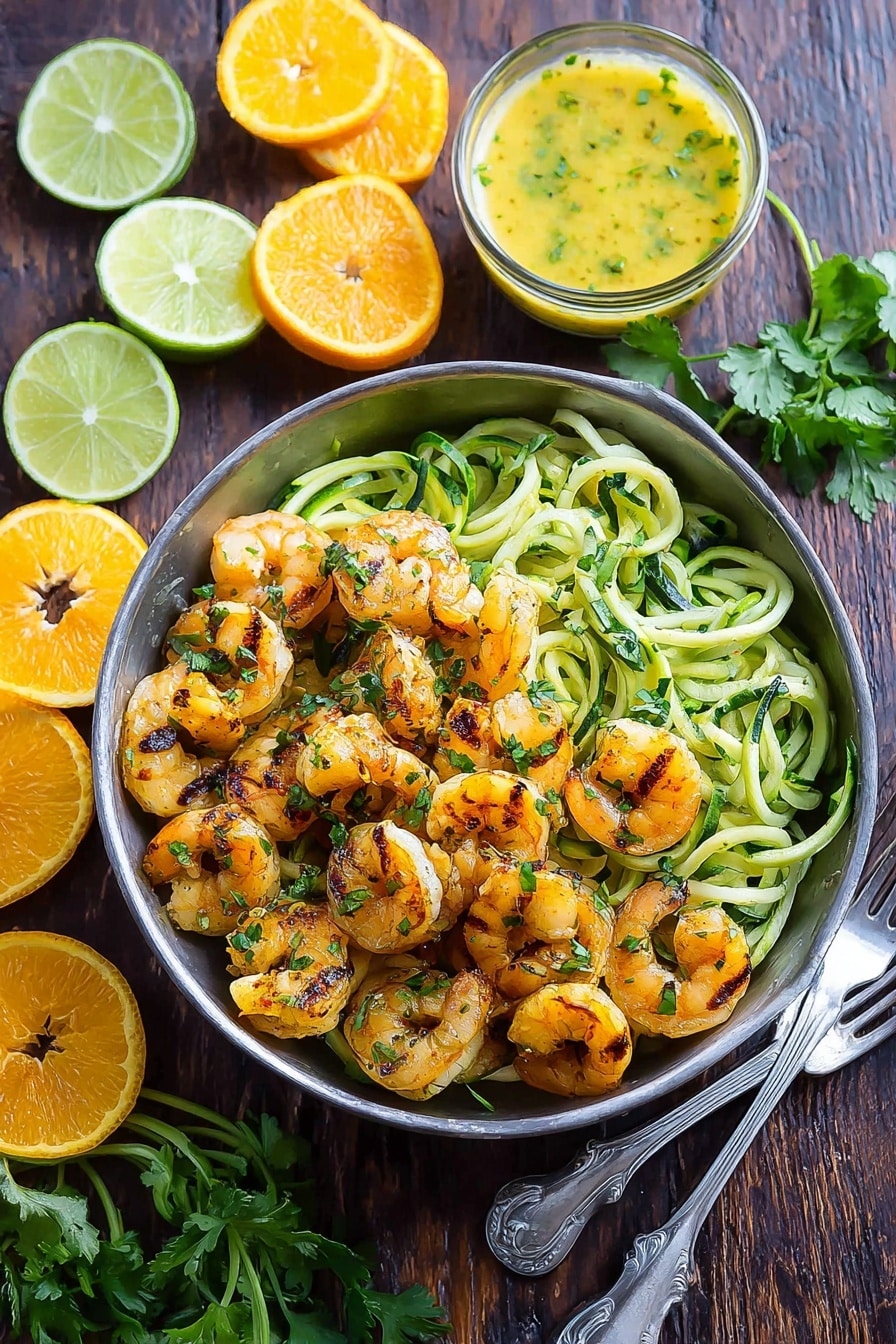 Citrus Grilled Shrimp with Zoodles – Fresh & Healthy Summer Dish
