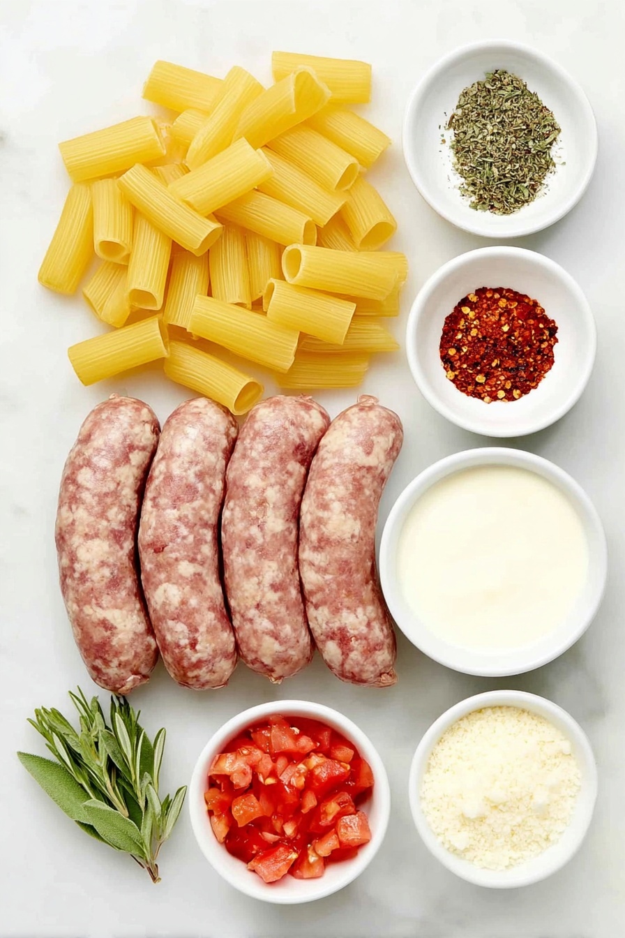 Creamy Parmesan Sausage Rigatoni: Delicious & Easy Dinner