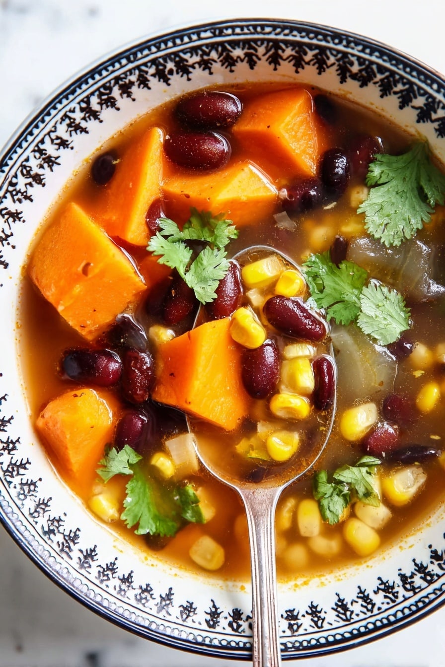 Sweet Potato Black Bean Soup: Cozy, Healthy & Flavorful
