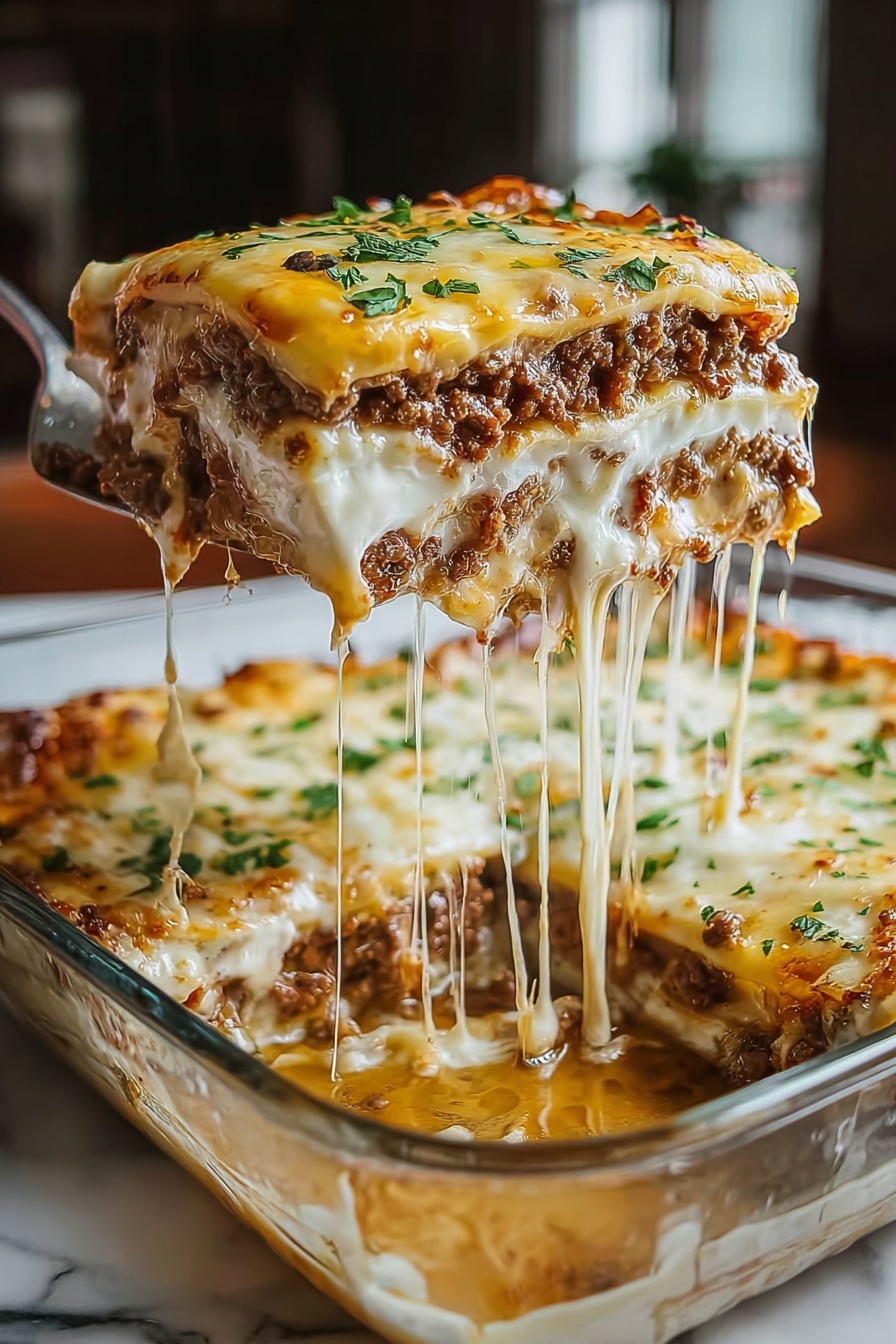 Beef Taco Casserole with Biscuit Crust - Cozy Family Favorite